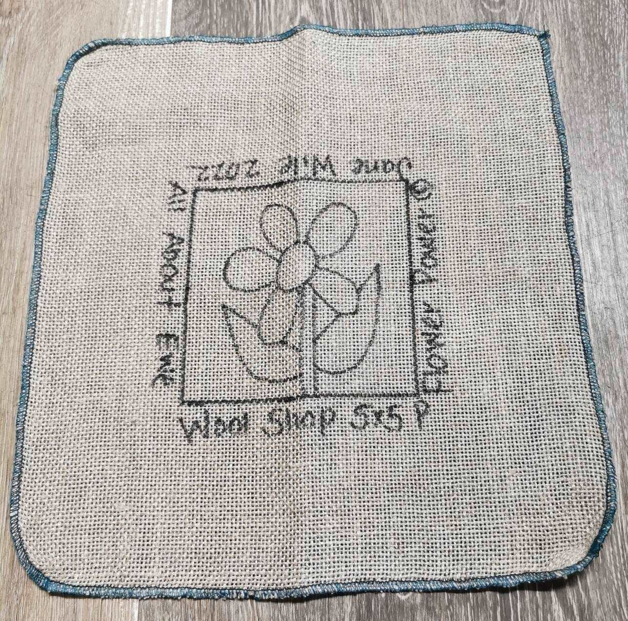 FLOWER POWER Pattern on Linen – All About Ewe Wool Shop