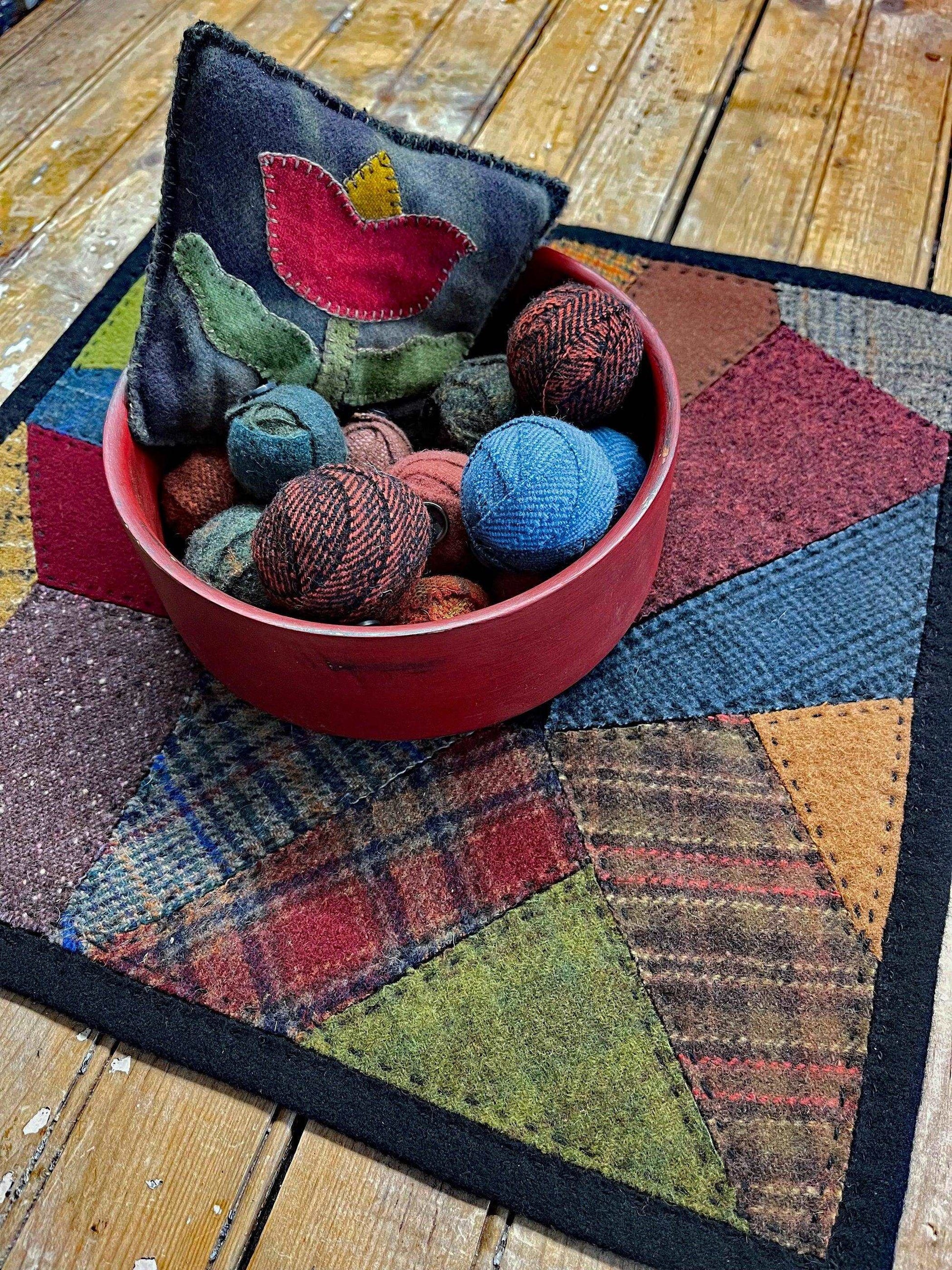 CRAZY WOOL MAT Digital Download – All About Ewe Wool Shop