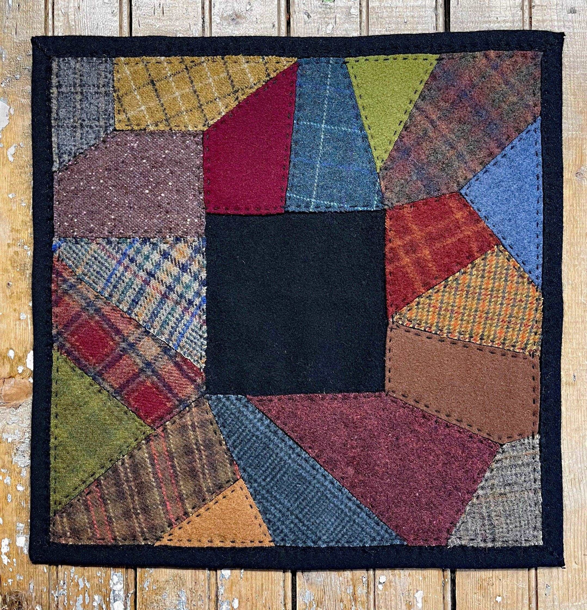 CRAZY WOOL MAT Paper Pattern – All About Ewe Wool Shop